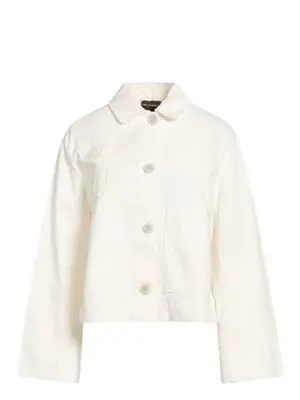Emporio Armani Cotton Gabardine Jacket - White