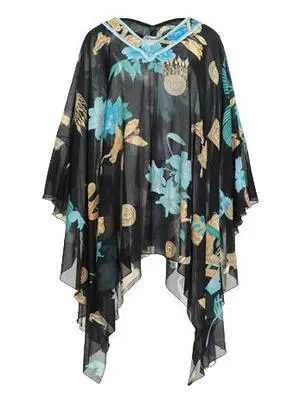 LEONARD PARIS Cotton And Silk Cape - Black
