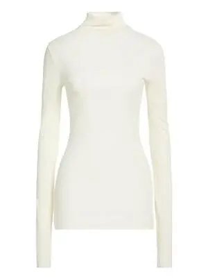 JIL SANDER Top Ivory Silk - White