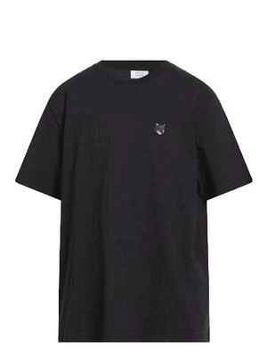 Maison Kitsuné Man T-shirt Black Size S Cotton Black