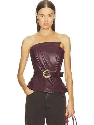 LAMARQUE Cala Leather Top - Vamp