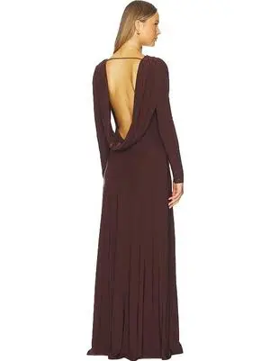 Arcina Ori Lucia Maxi Dress - Chocolate