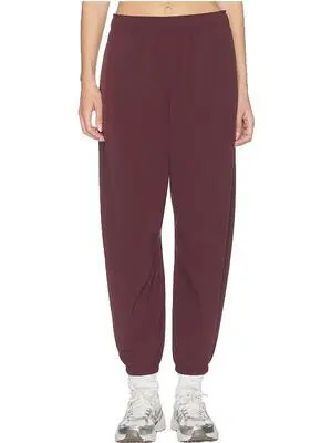 Nike Dri-fit Woven Pant - Burgundy Crush & White
