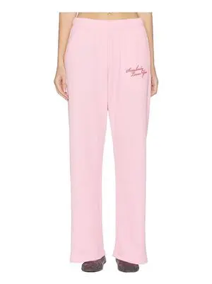 THE MAYFAIR GROUP Somebody Love You Wide Leg Sweatpants - Pink