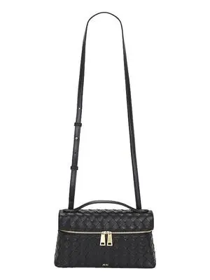 Jw Pei Thea Weave Texture Top Handle Bag - Black