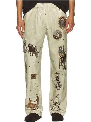 SAMUEL ZELIG Western Pant - White