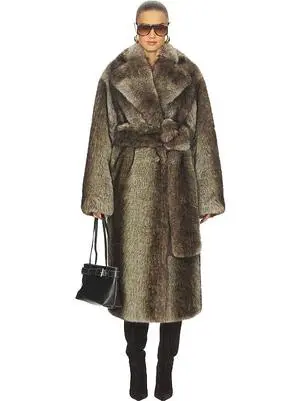 CAMILA COELHO Iordana Coat - Charcoal Multi