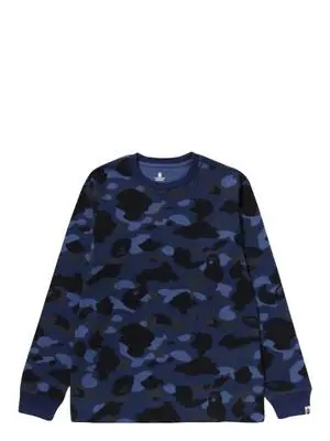 A BATHING APE Camo Thermal Lt Underwear - Navy Blue