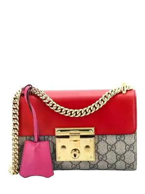 Gucci Padlock Small Shoulder Bag - Red