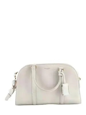 Saint Laurent Lock Baby Duffle Leather Satchel - Neutrals