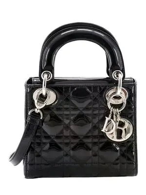 DIOR Lady Dior Cannage Quilt Mini Satchel