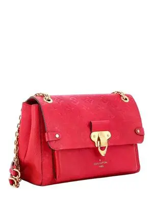 LOUIS VUITTON Vavin Mm Monogram Empreinte Leather Shoulder Bag - Red