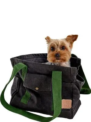 GONE TO THE DOGS Miles Pet Carrier Bag - Grey