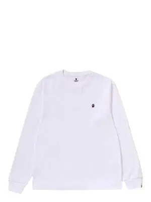 A BATHING APE Ape Head One Point Thermal Lt Underwear - White