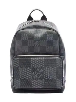 LOUIS VUITTON 2020 Damier Graphite 3d Campus Backpack - Black