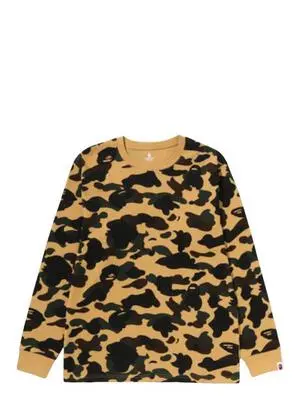 A BATHING APE 1st Camo Thermal Lt Underwear - Yellow