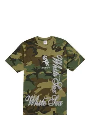 Supreme Mlb Teams Sox Tee Shirt Camo