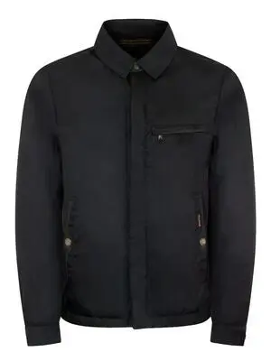 MOORER Collared Jacket With Zip Pocket - Black