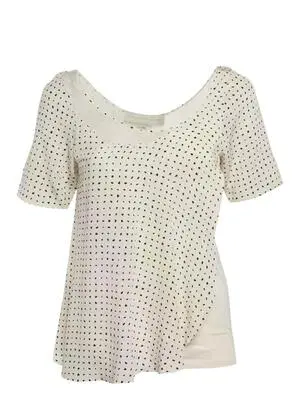 Stella McCartney Printed Short Sleeve Blouse - Neutrals