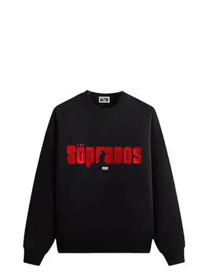 Kith X The Sopranos Main Logo Nelson Crewneck Sweatshirt - Black