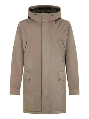 MOORER Hooded Parka - Neutrals