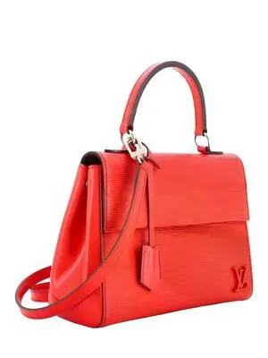 LOUIS VUITTON Louis Vuitton Cluny BB Epi Leather Top Handle Satchel Red