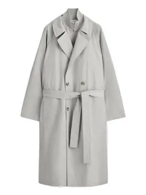 Cos 2-in-1 Water-repellent Trench Coat - Gray