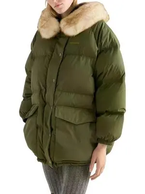 PRADA Hooded Patch-Pocket Jacket