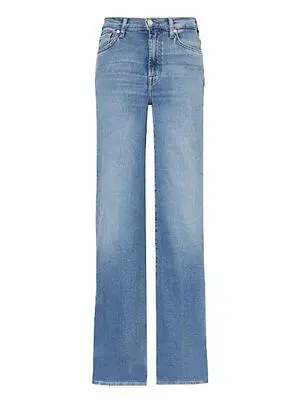 7 For All Mankind Flared-leg Denim Jeans - Oceanstone
