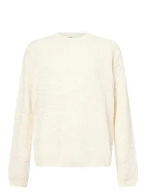 PERCIVAL Melville Cable-knit Wool-blend Jumper - Ecru