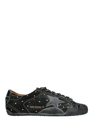 GOLDEN GOOSE True-star 90100 Suede Trainers - Black