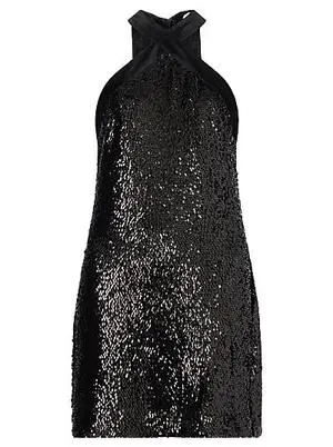 Simkhai Isla Sequinned Mini Dress - Black