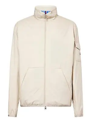 Moncler Funnel-neck Shell-down Jacket - Light Beige