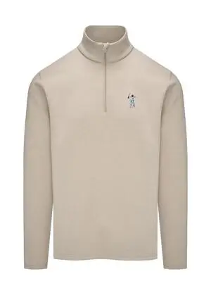 EASTSIDE GOLF Signature Logo Quarter Zip Pullover Taupe