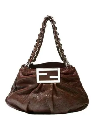 Fendi Mia Chain Tote Bag - Brown