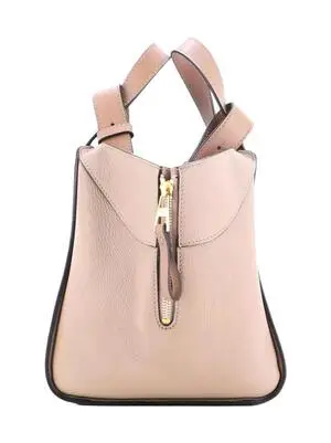 Loewe Hammock Compact Leather Shoulder Bag - Neutrals