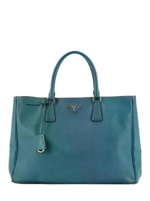 Prada Lux Open Saffiano Leather Large Tote Bag - Blue