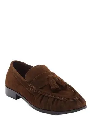 Jeffrey Campbell Articulate Kiltie Loafer - Brown Suede
