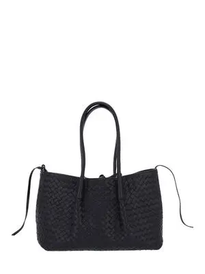 Bottega Veneta Pinacoteca Medium Handbag - Black