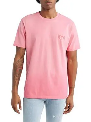 RtA Liam Logo Graphic T-shirt - Pink Cyber Metal