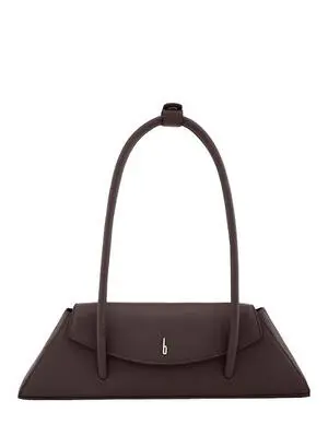 BEHNO Diana Leather Shoulder Bag - Cacao