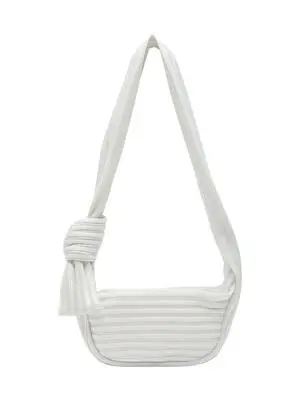 ISSEY MIYAKE Linear 58 Striped Mesh Bag