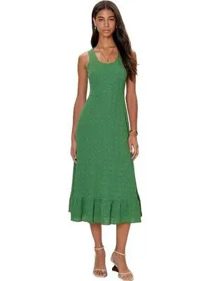Rebecca Taylor Taryn Knit Dress - Forest Green