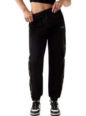 Guess Octavia Rhinestone Joggers - Black