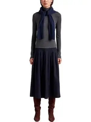 LA LIGNE Ewan Flannel Skirt - Midnight