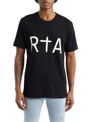 RtA Liam Logo Graphic T-shirt - Black