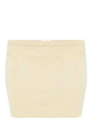 JEAN PAUL GAULTIER Trompe-l'åil Lingerie Mini Skirt - Ivory