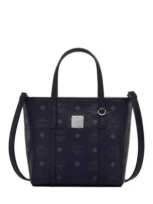 Mcm Toni Top Zip Mini Tote - Black