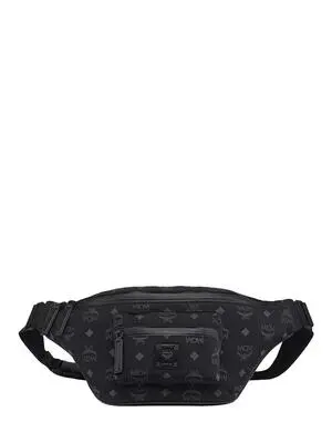 Mcm Monogrammed Pouch - Black