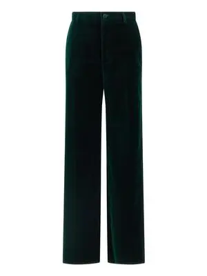 Gucci Velvet Trousers - Green